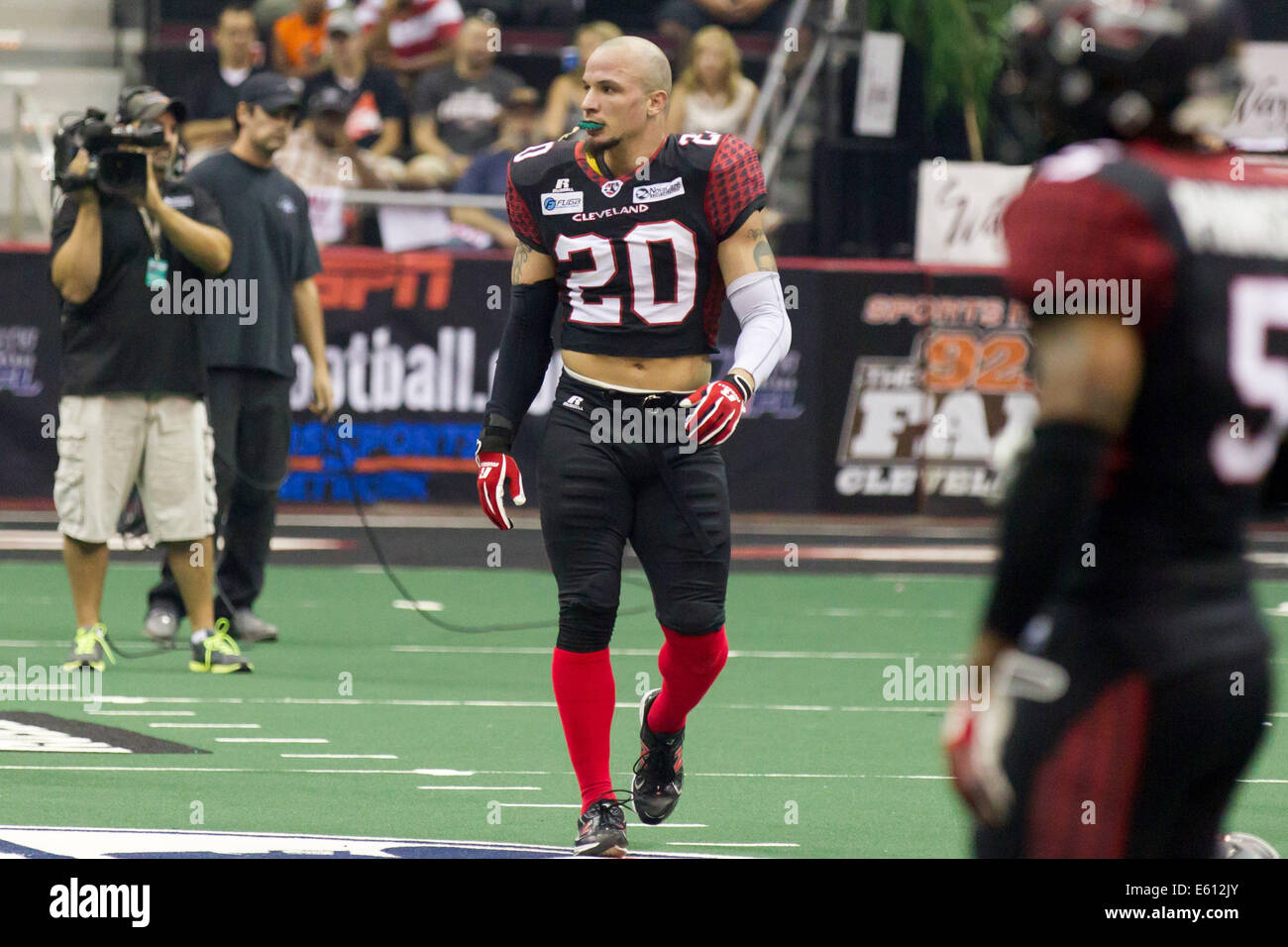 Cleveland, Ohio, USA. 10th Aug, 2014. Cleveland LB GARY BUTLER (20 ...