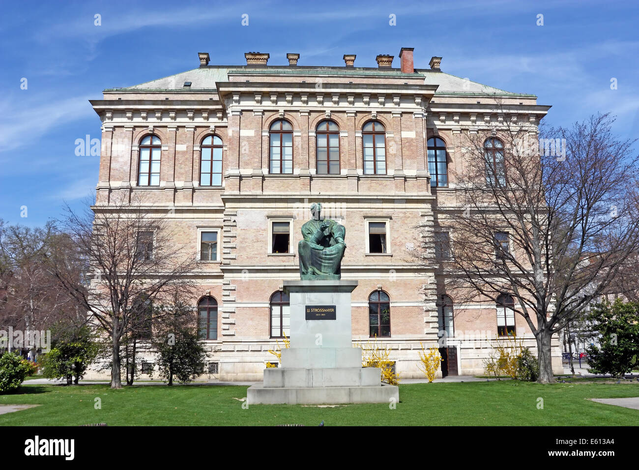 Statue of Bishop Strossmayer by Ivan Mestrovic, Located in Park behind ...