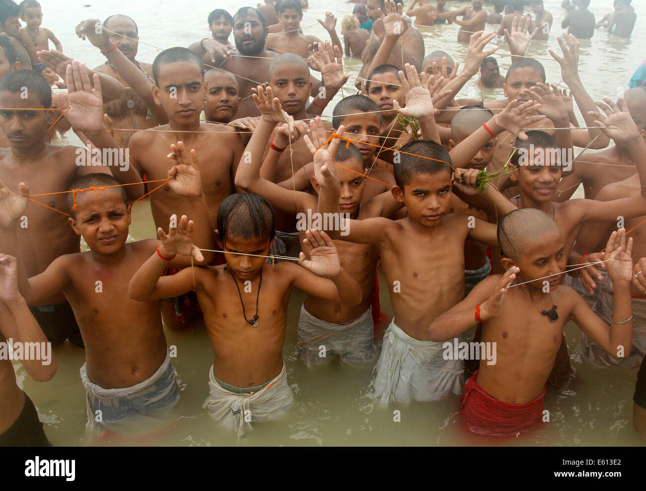 Allahabad, India. 10th Aug, 2014. Ved Vidhyalaya (Hindu religious ...