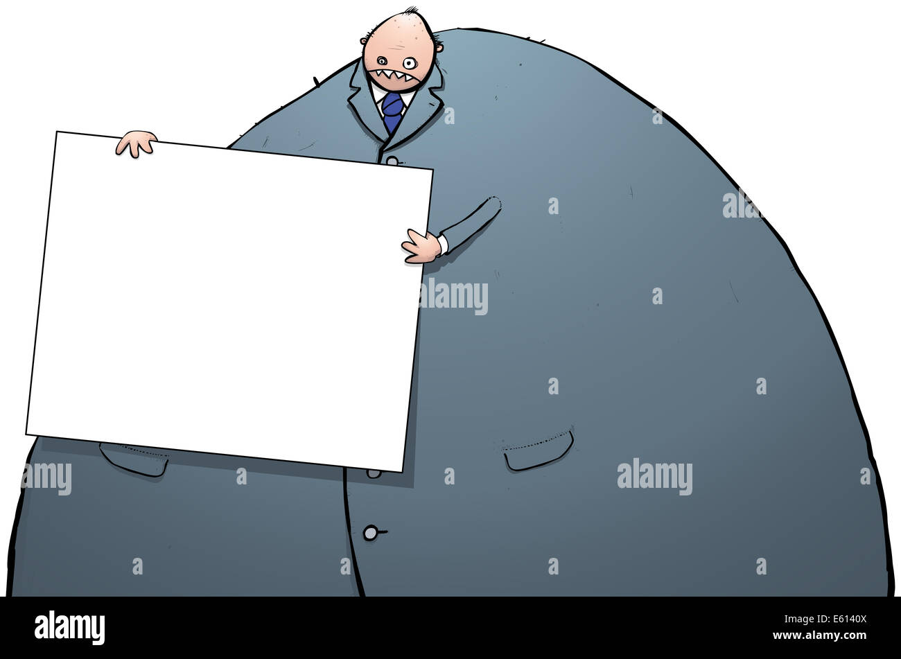 Cartoon Greedy Bosses And Jobs