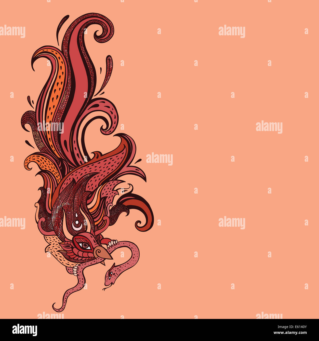 Garuda. Hand drawn illustration Stock Photo - Alamy