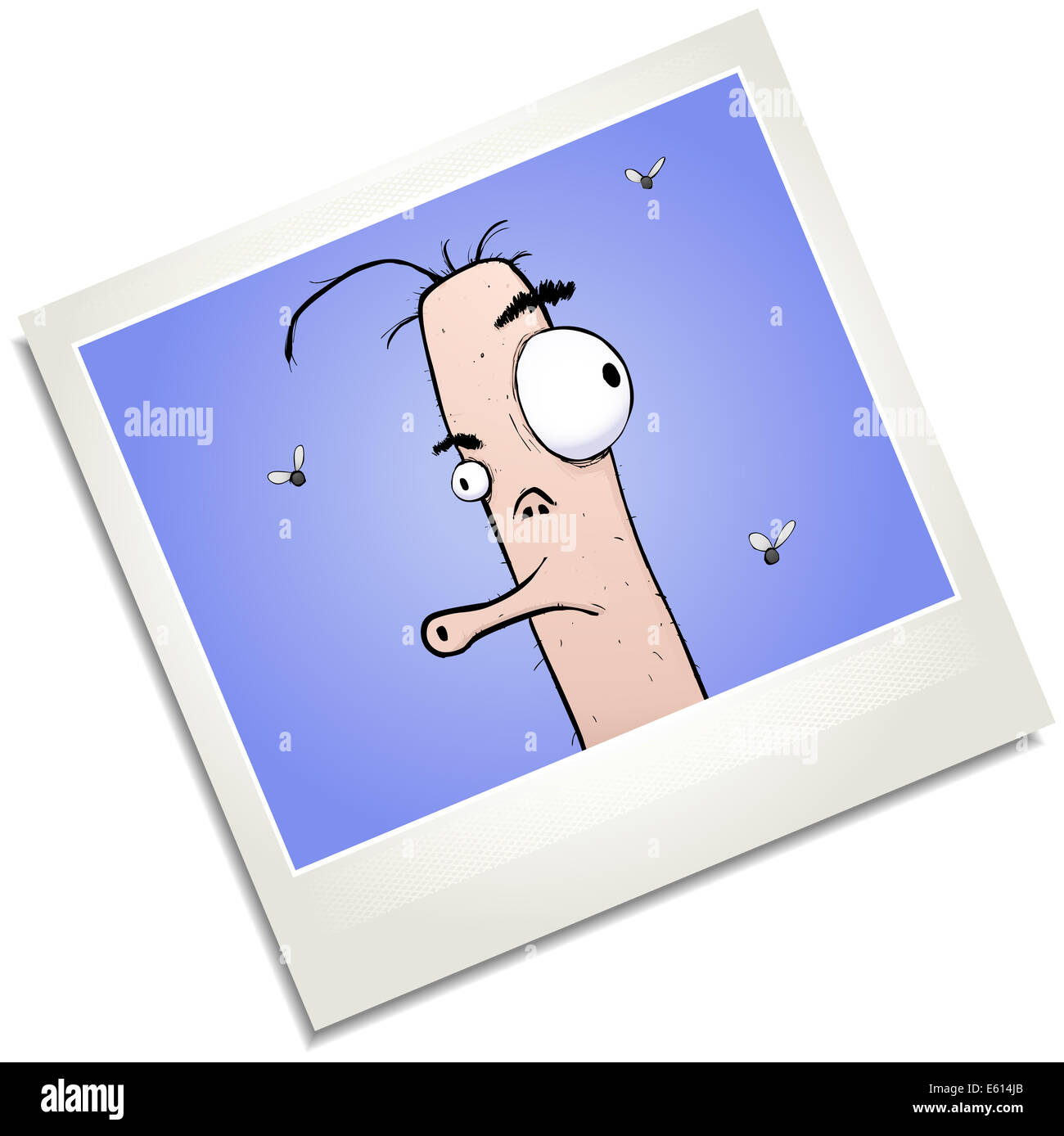 Cartoon man looking at photograph hi-res stock photography and images ...