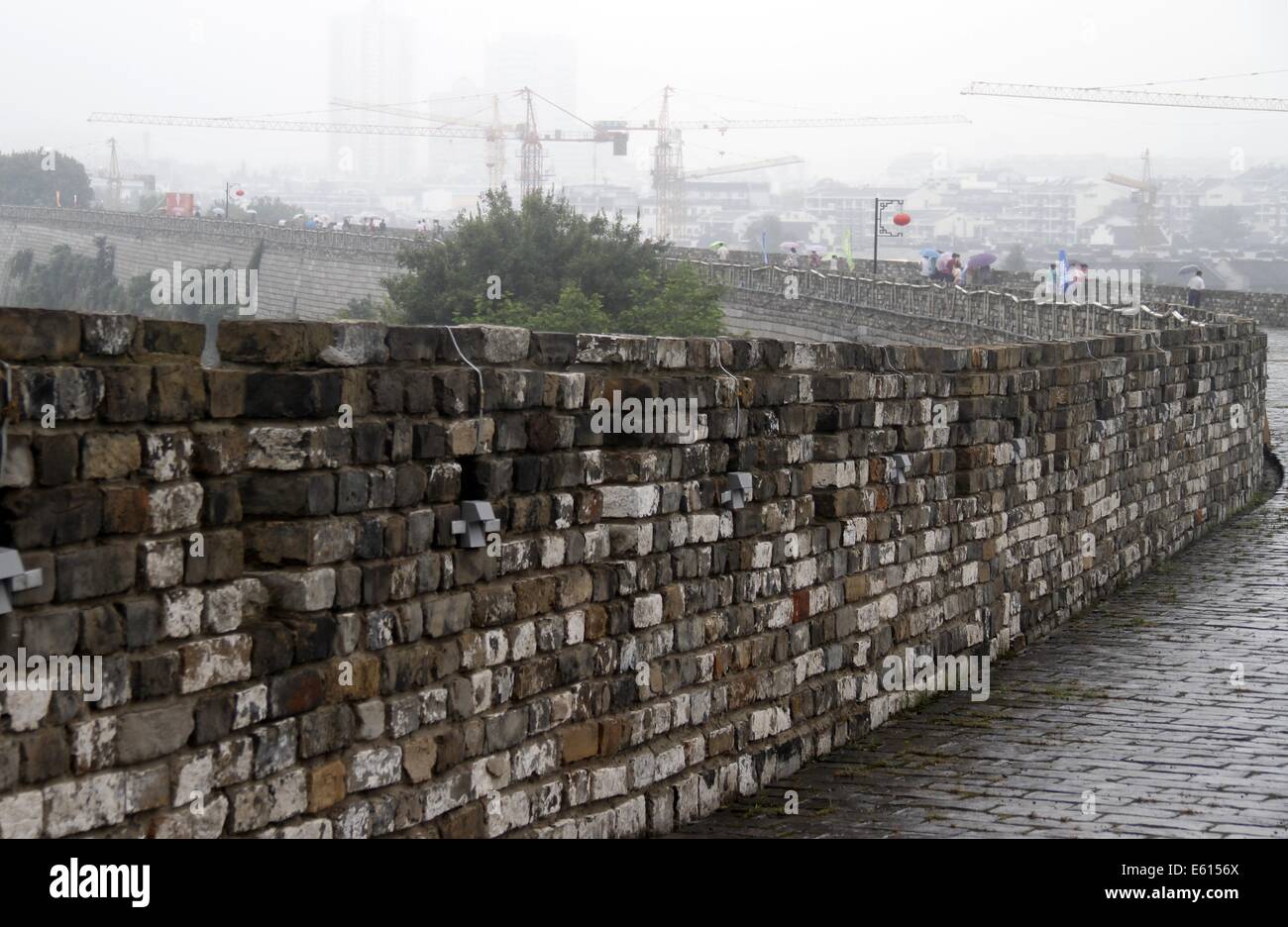 Aug. 8, 2014 - NANKING CHINA AUG 8: 22km Ming Great Wall of Nanking ...