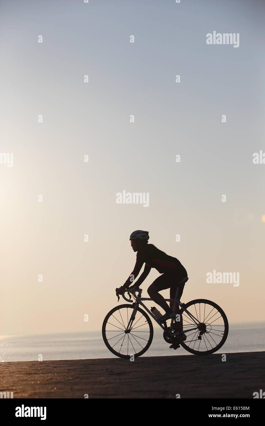 Young Japanese girl cycling Stock Photo - Alamy