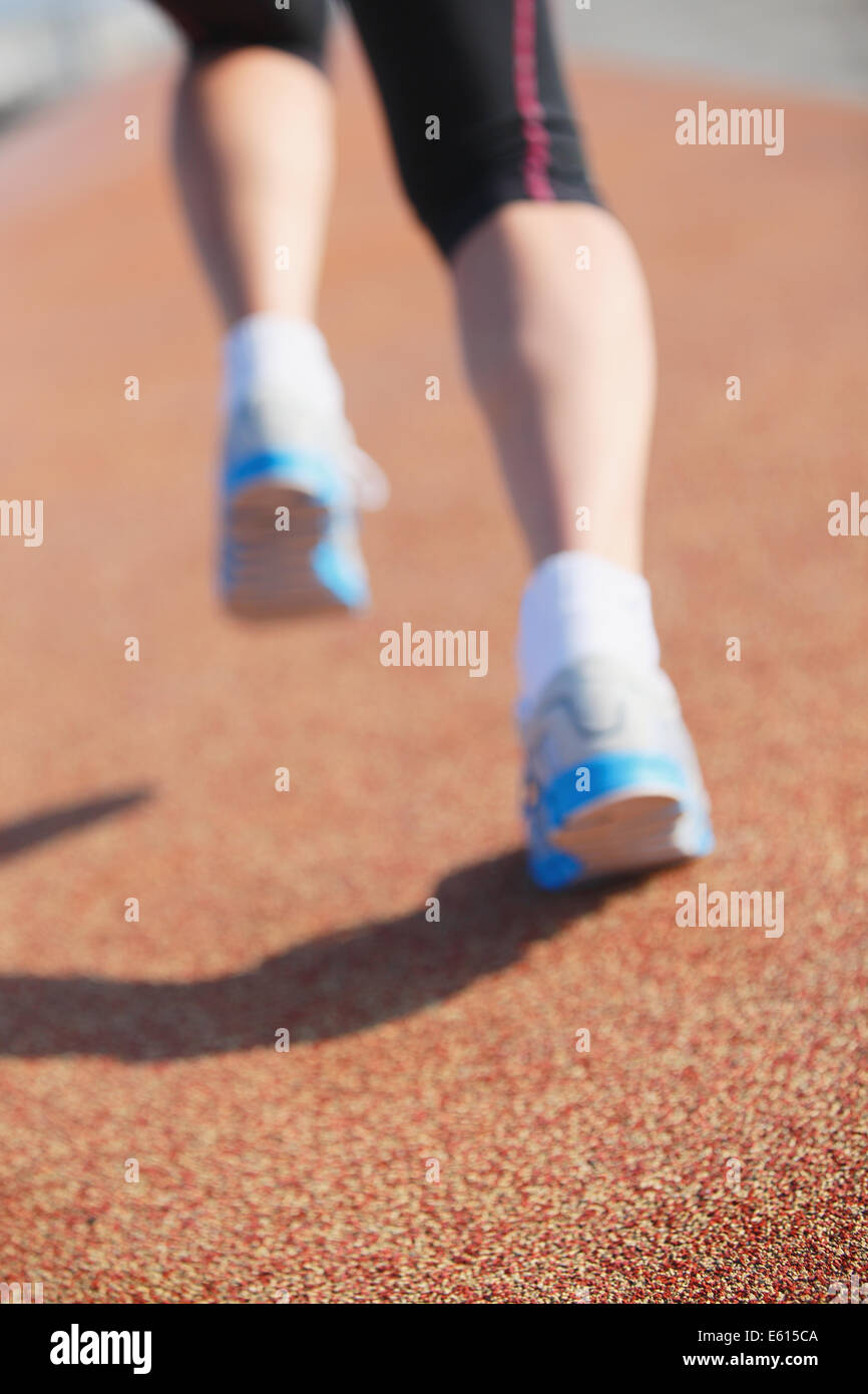 Young Japanese girl jogging Stock Photo - Alamy