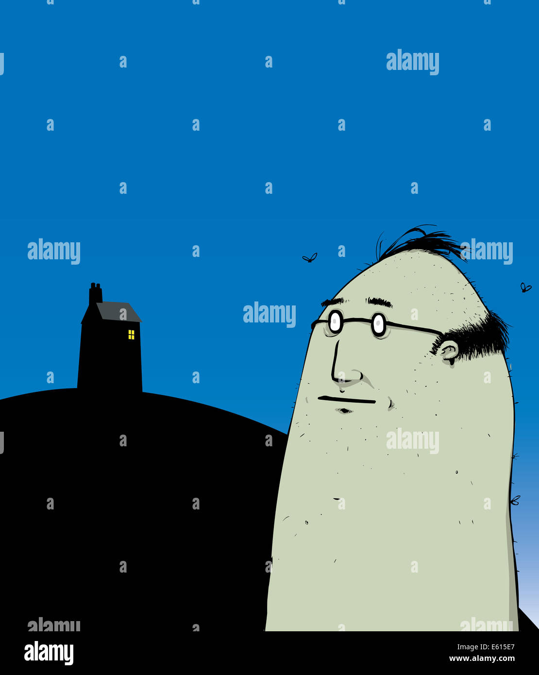 Cartoon character creeping hi-res stock photography and images - Alamy
