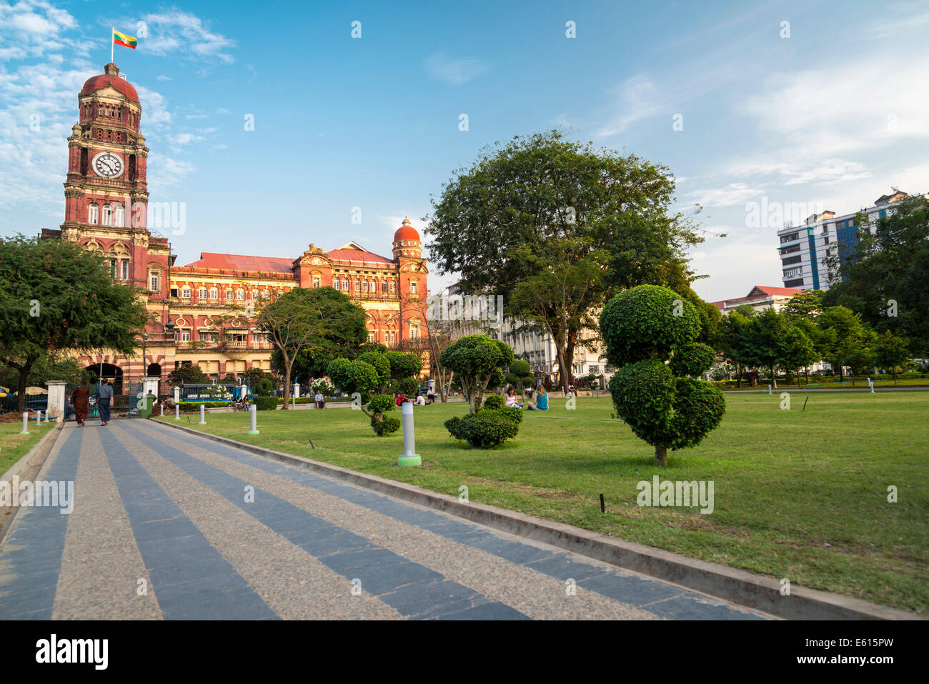 Supreme Court of Burma, Yangon or Rangoon, Yangon Region, Myanmar Stock ...
