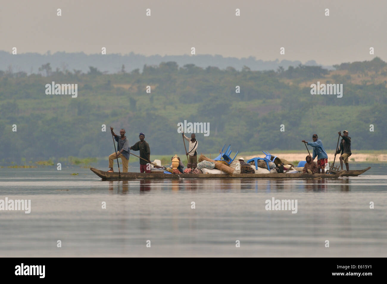 Pirogue fishing boat river hi-res stock photography and images - Alamy