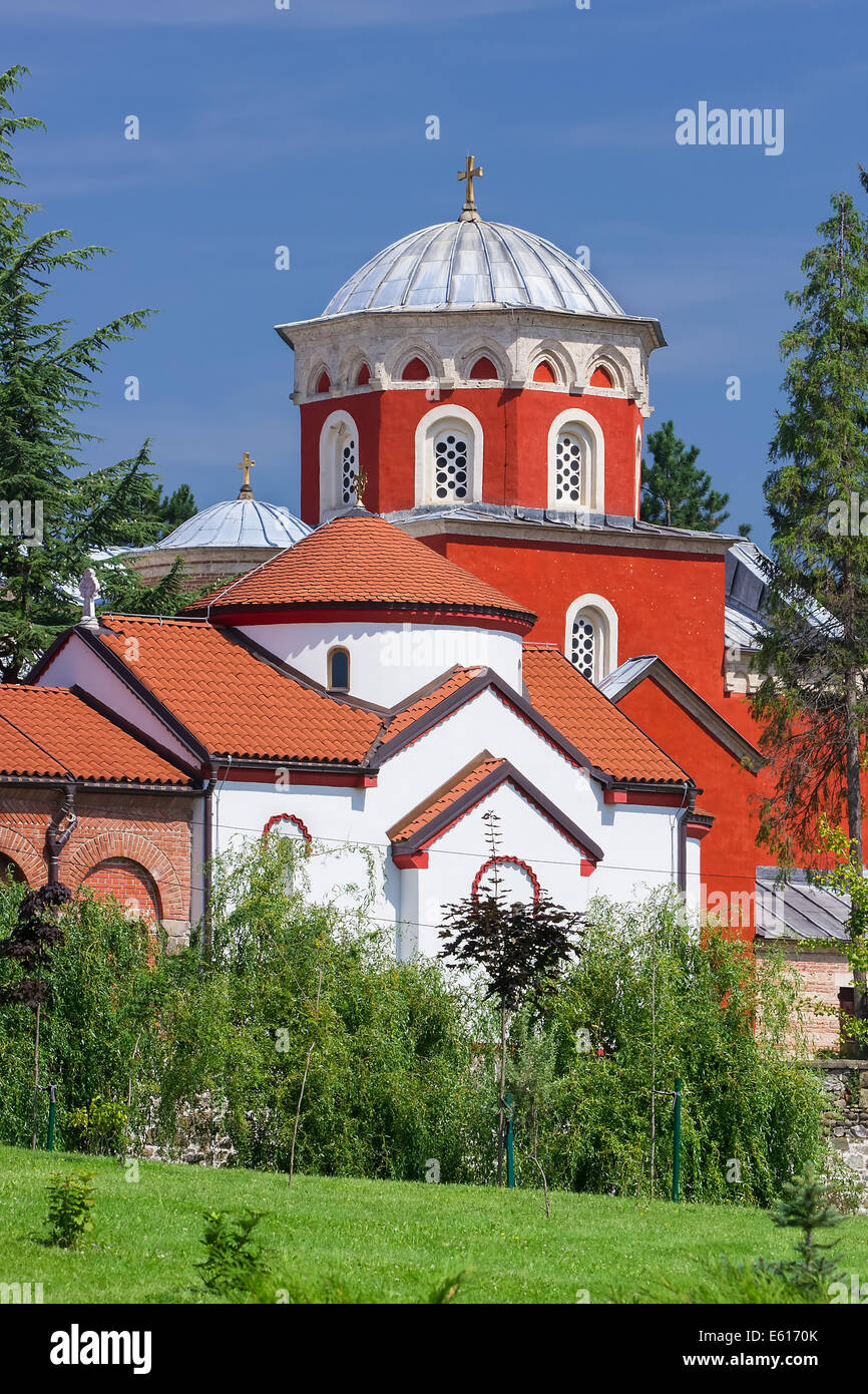 Zica monastery, 13th century Byzantine Romanesque monastery, Serbia ...