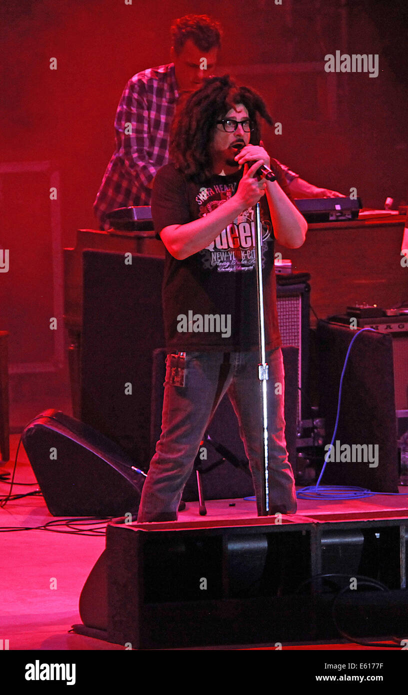 Las Vegas, Nevada, USA. 11th Aug, 2014. Adam Duritz (dreadlocks) lead ...