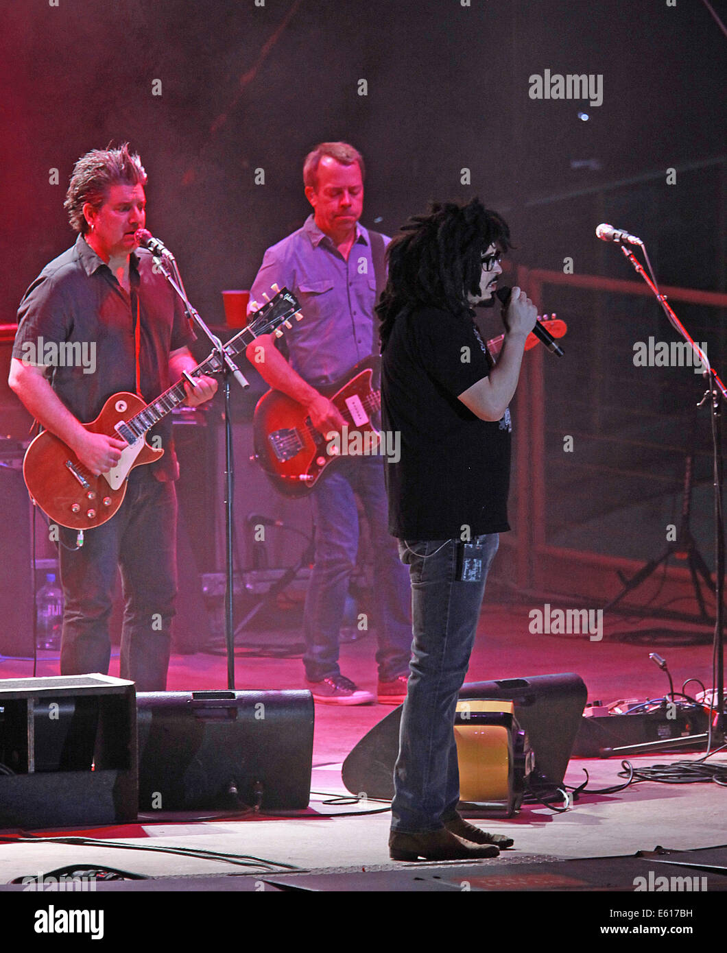 Las Vegas, Nevada, USA. 11th Aug, 2014. Adam Duritz (dreadlocks) lead ...