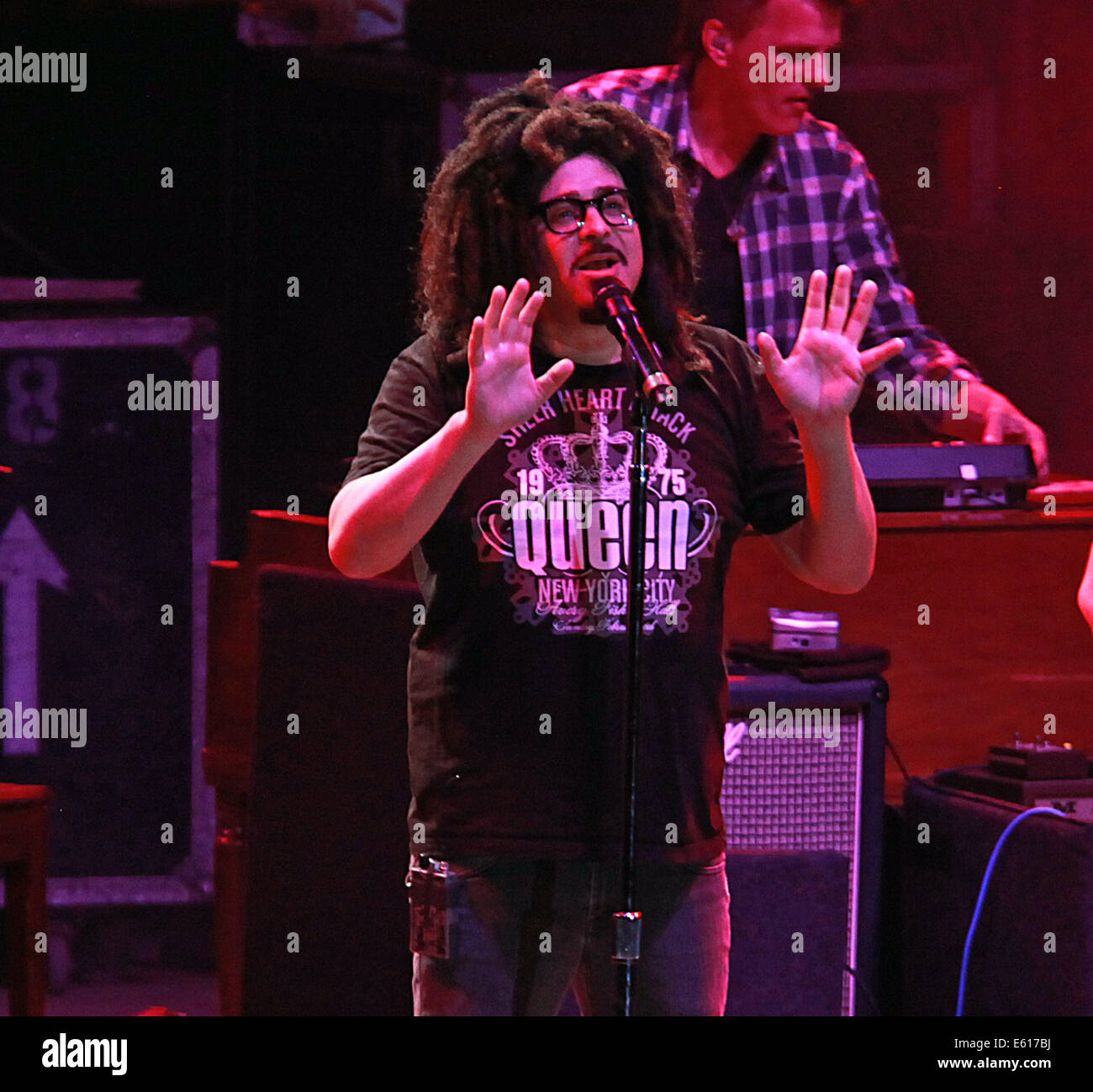 Las Vegas, Nevada, USA. 11th Aug, 2014. Adam Duritz (dreadlocks) lead ...
