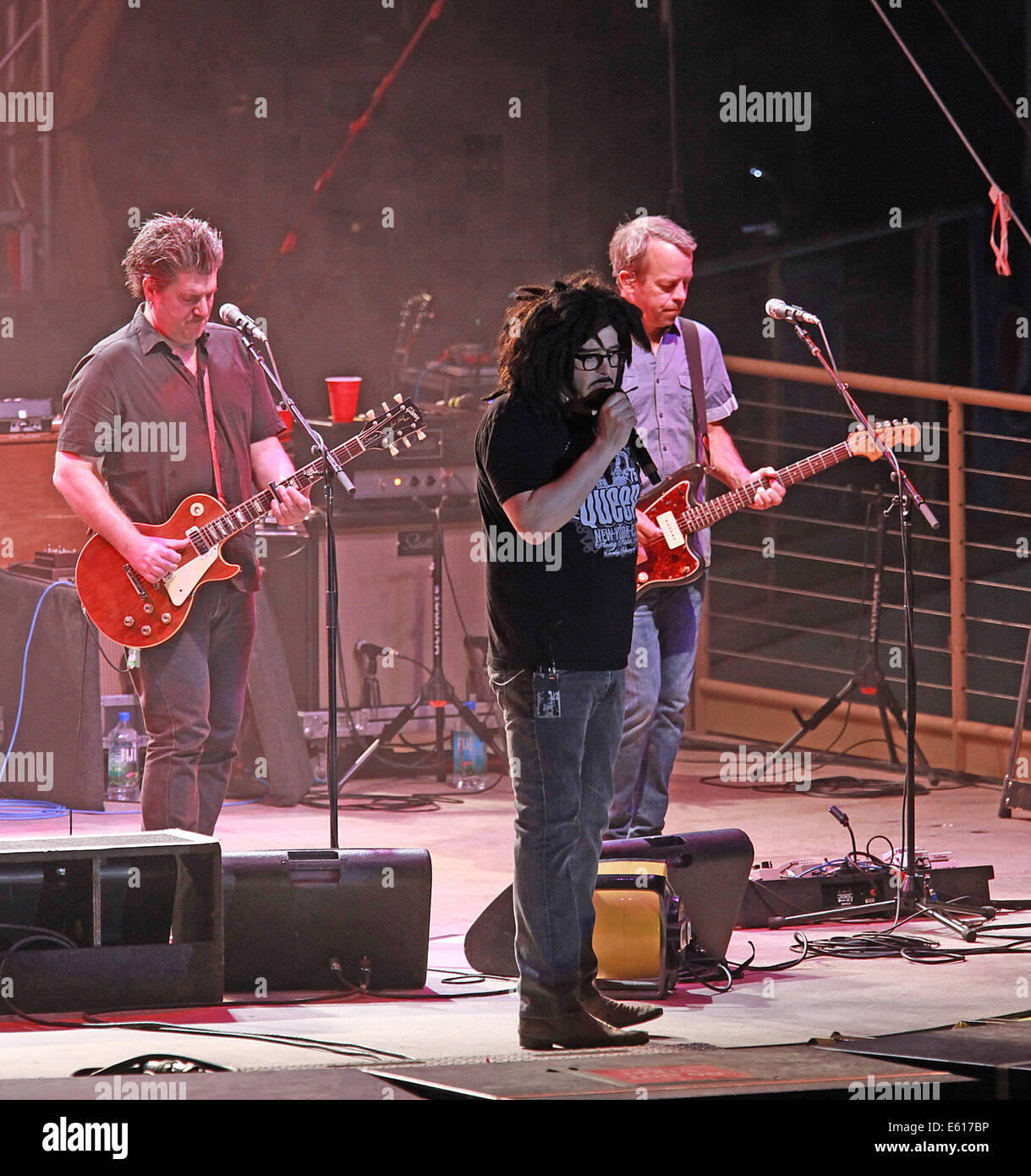 Las Vegas, Nevada, USA. 11th Aug, 2014. Adam Duritz (dreadlocks) lead ...