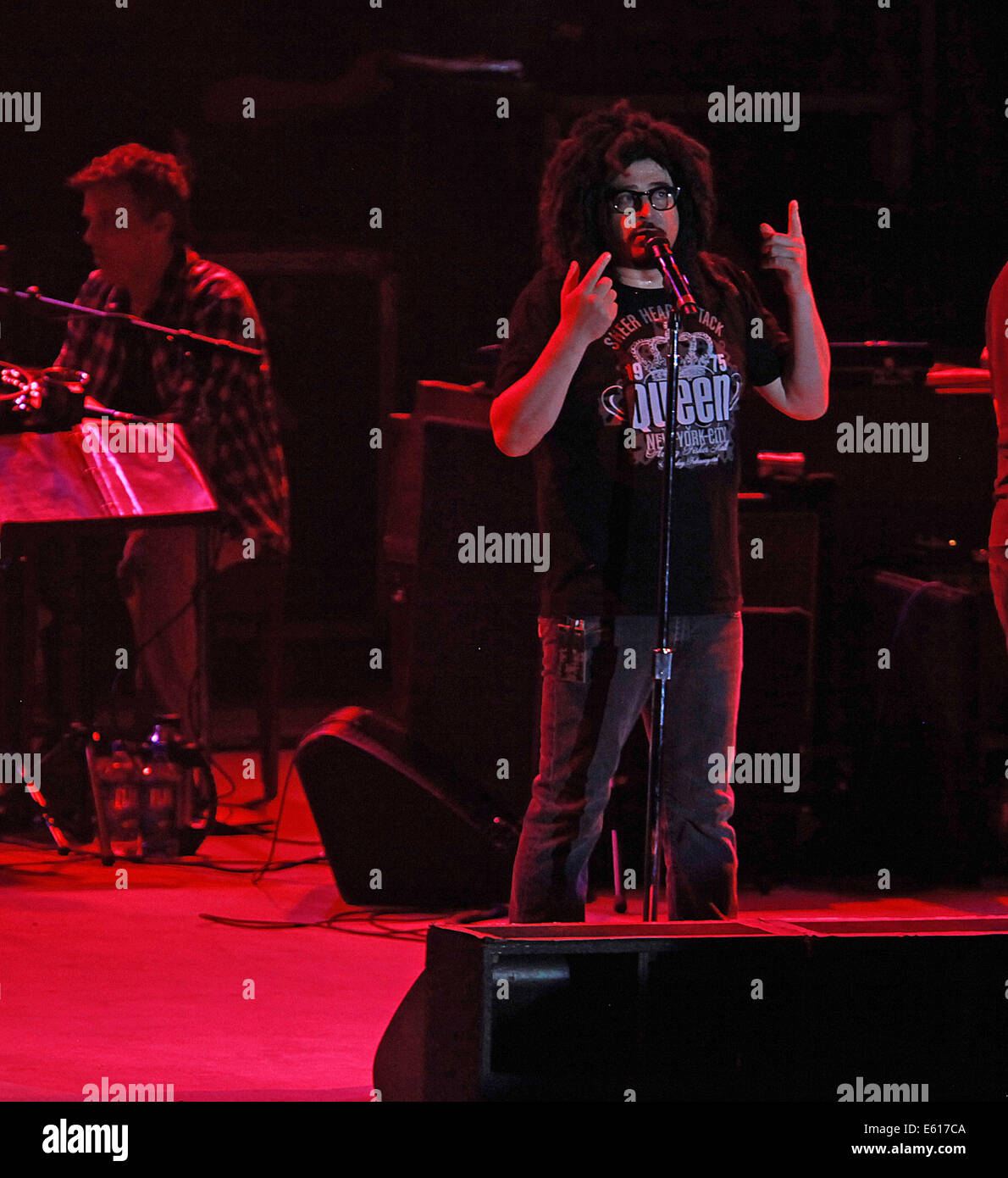 Las Vegas, Nevada, USA. 11th Aug, 2014. Adam Duritz (dreadlocks) lead ...