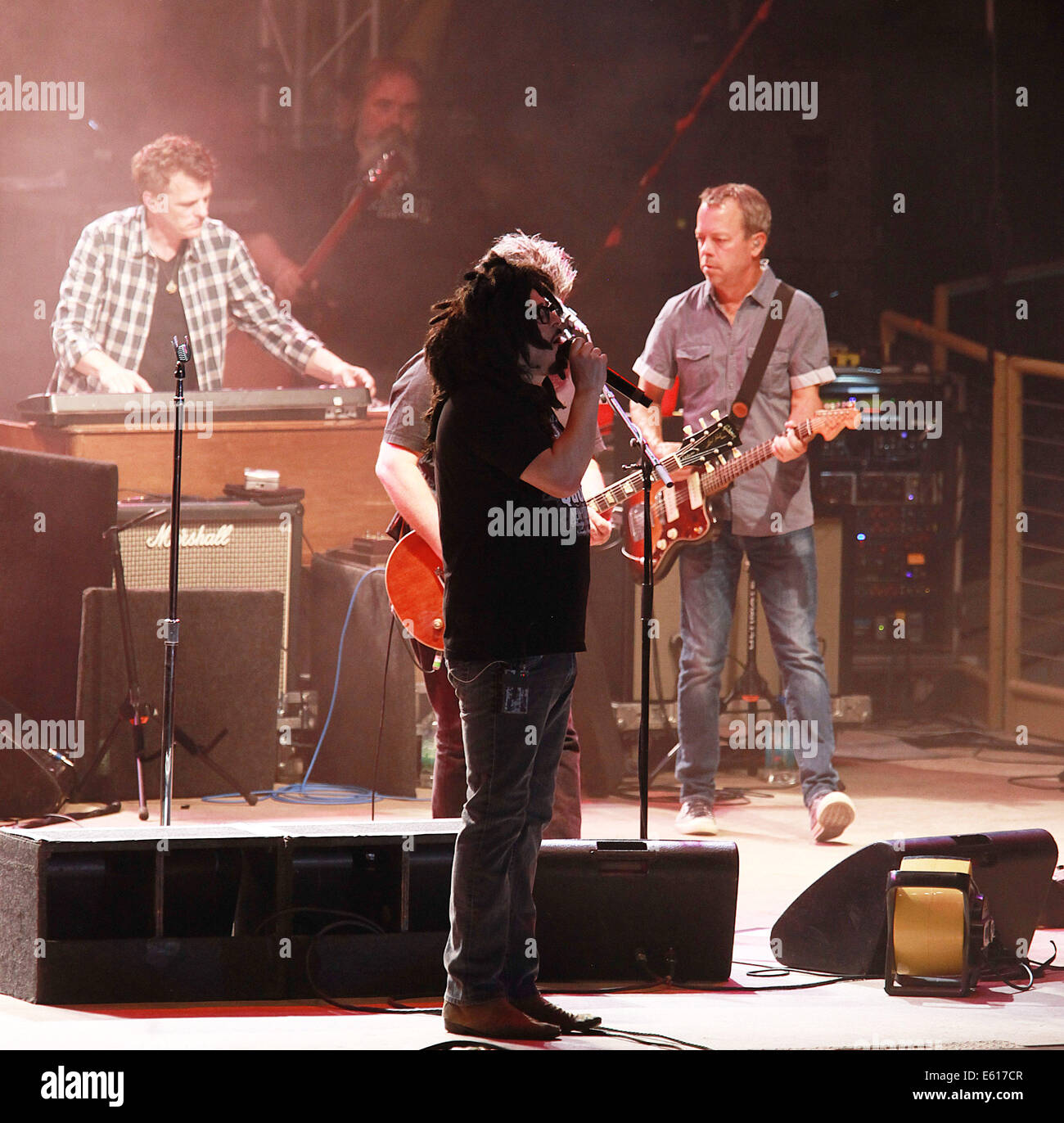 Las Vegas, Nevada, USA. 11th Aug, 2014. Adam Duritz (dreadlocks) lead ...