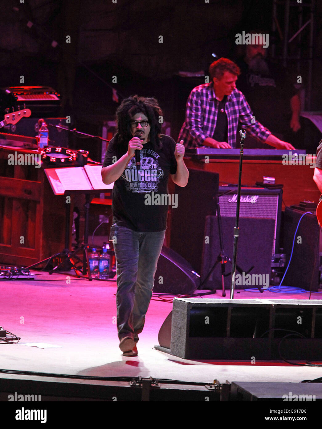 Las Vegas, Nevada, USA. 11th Aug, 2014. Adam Duritz (dreadlocks) lead ...