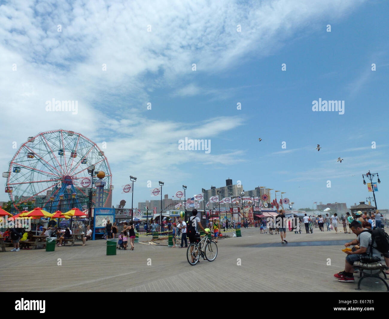 Coney Island, Brooklyn, New York, USA. 24th June, 2014. The promenade ...