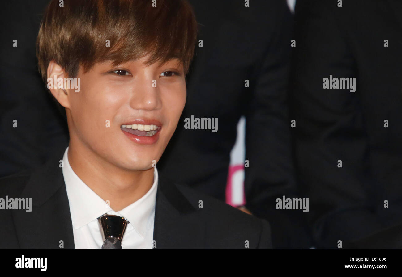 Kai(EXO), Aug 11, 2014 : Kai of South Korean-Chinese K-Pop idol boy ...