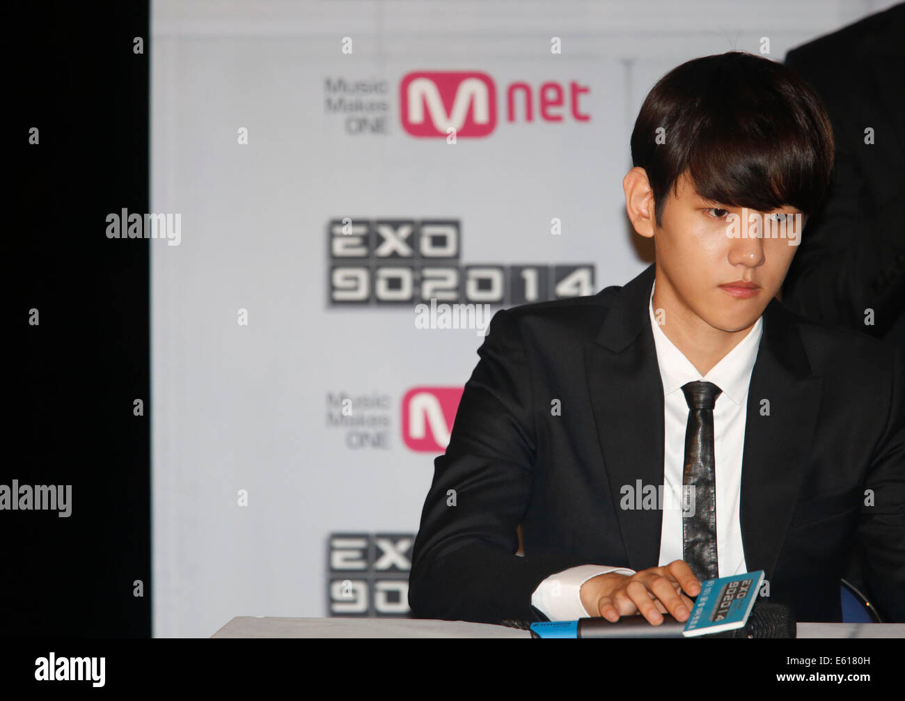 Baek-Hyun(EXO), Aug 11, 2014 : Baekhyun of South Korean-Chinese K-Pop ...
