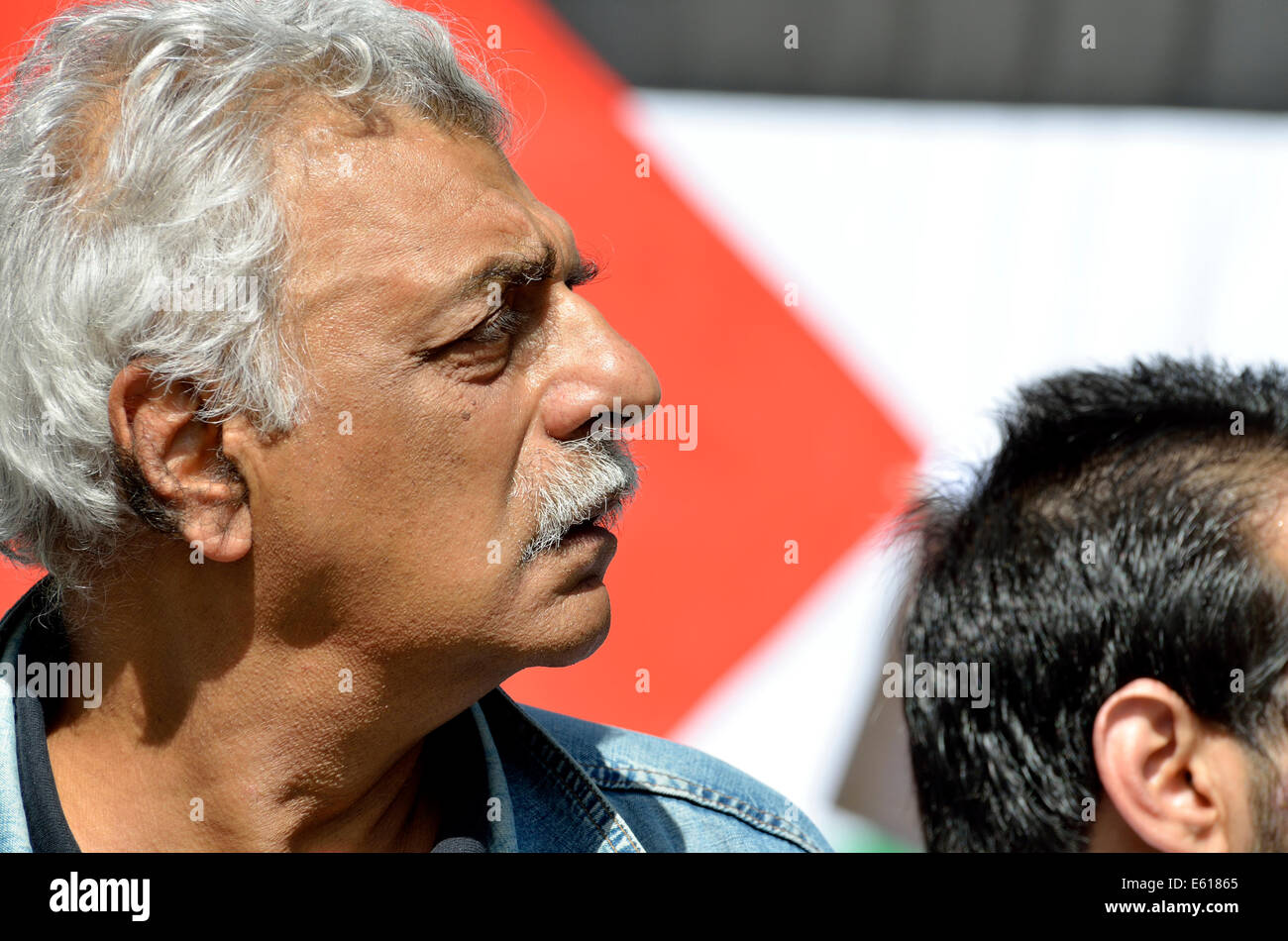Tariq Ali (left-wing British Pakistani writer and broadcaster) with a ...