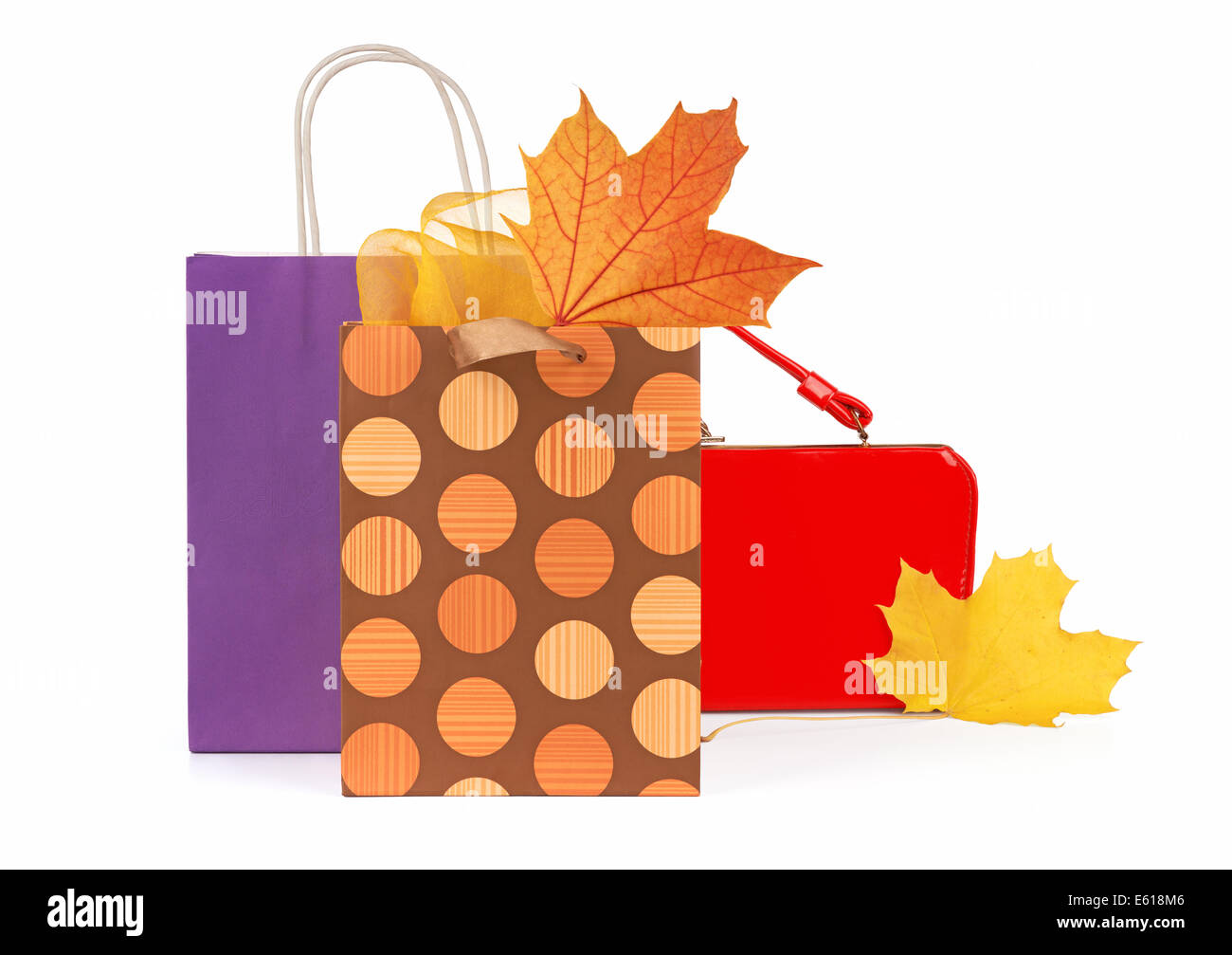 Autumn Shopping Bags Stock Photo - Alamy
