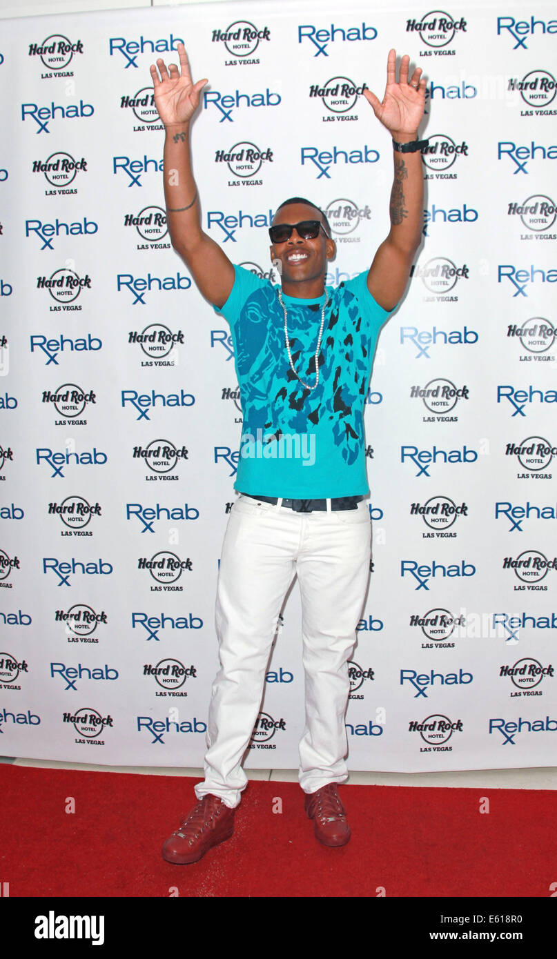 Las Vegas, Nevada, USA. 11th Aug, 2014. R & B singer Mario arrives for ...