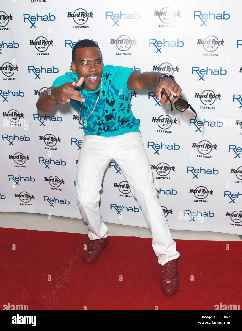 Las Vegas, Nevada, USA. 11th Aug, 2014. R & B singer Mario arrives for ...