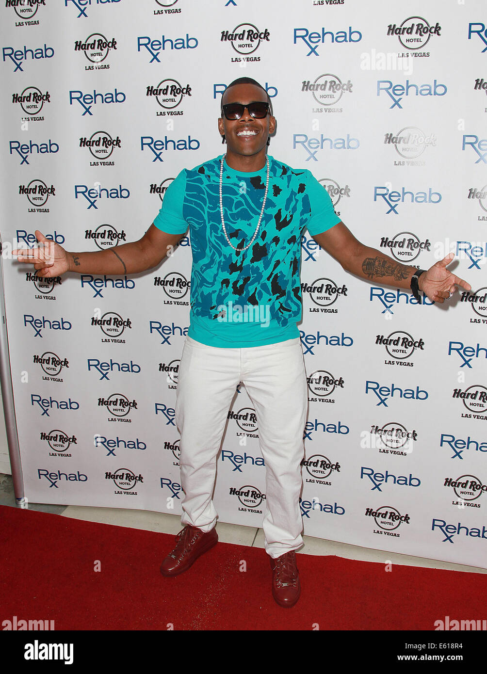Las Vegas, Nevada, USA. 11th Aug, 2014. R & B singer Mario arrives for ...
