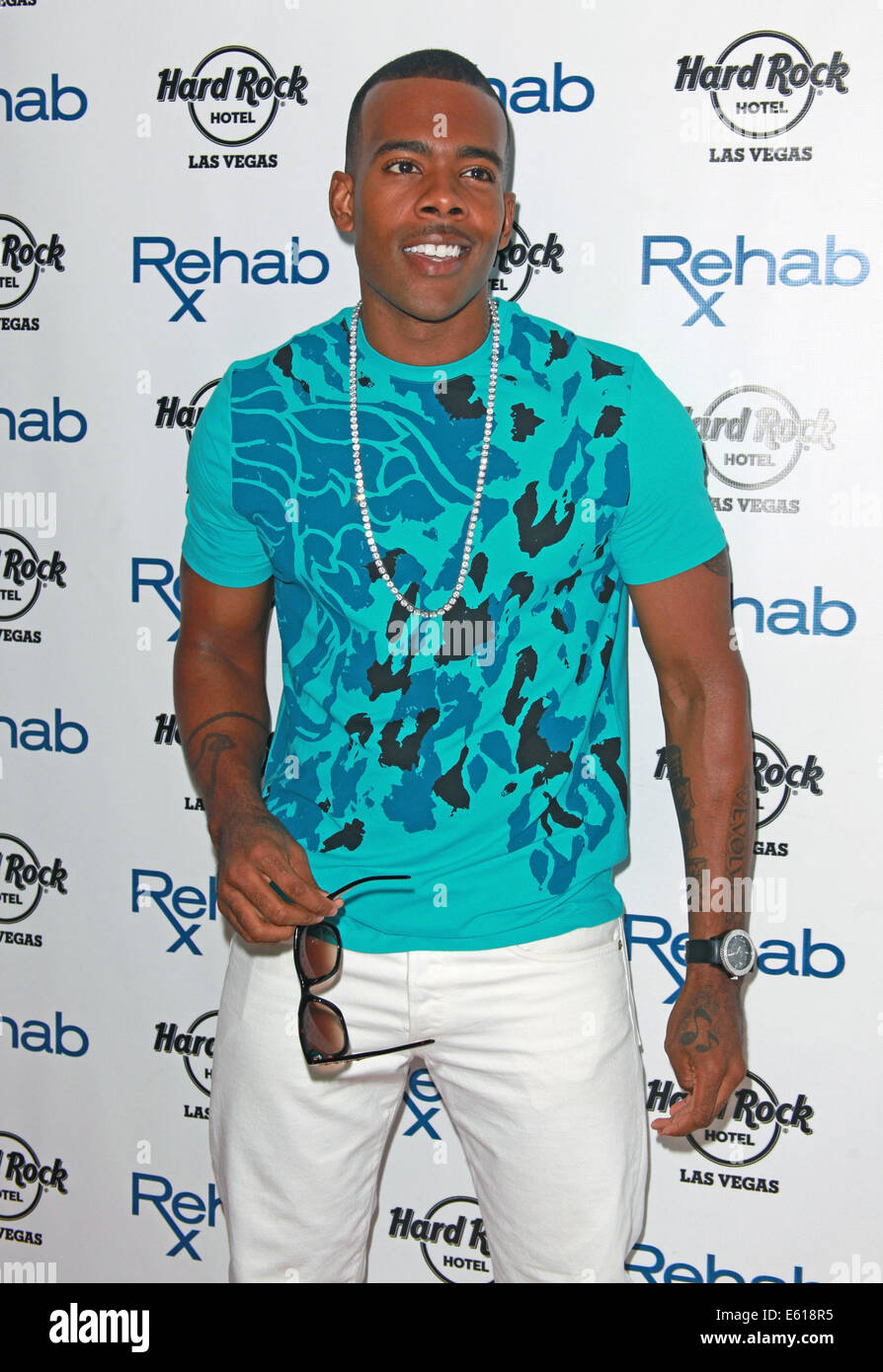 Las Vegas, Nevada, USA. 11th Aug, 2014. R & B singer Mario arrives for ...