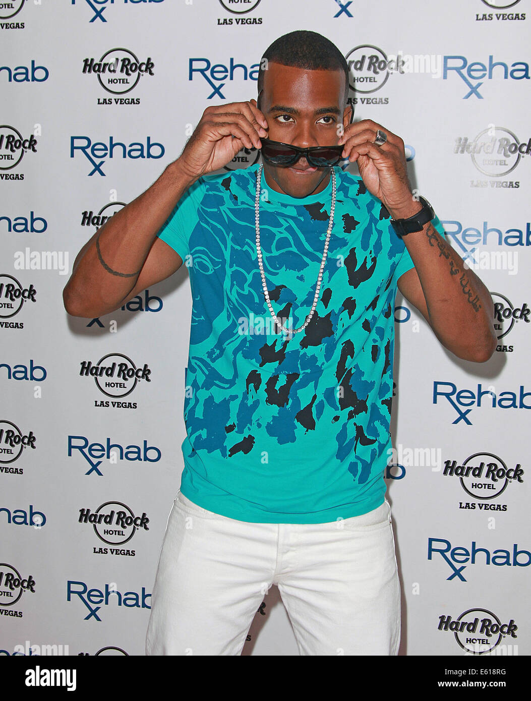 Las Vegas, Nevada, USA. 11th Aug, 2014. R & B singer Mario arrives for ...