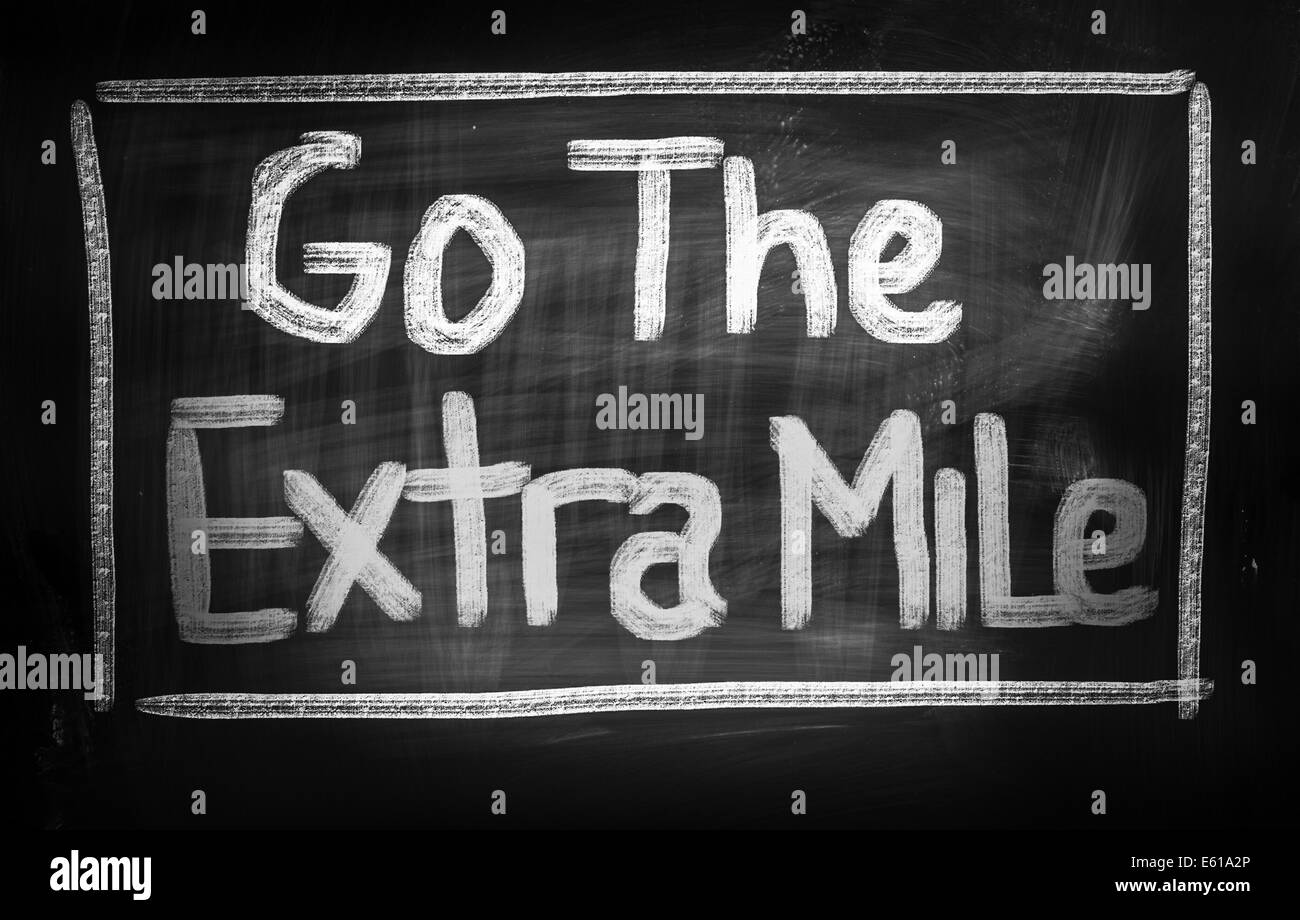 Go extra mile concept hi-res stock photography and images - Alamy
