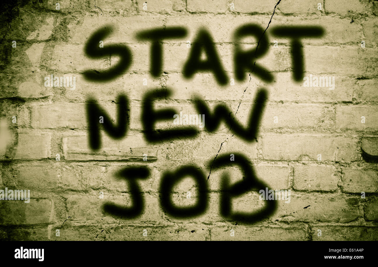 Start New Job Concept Stock Photo - Alamy