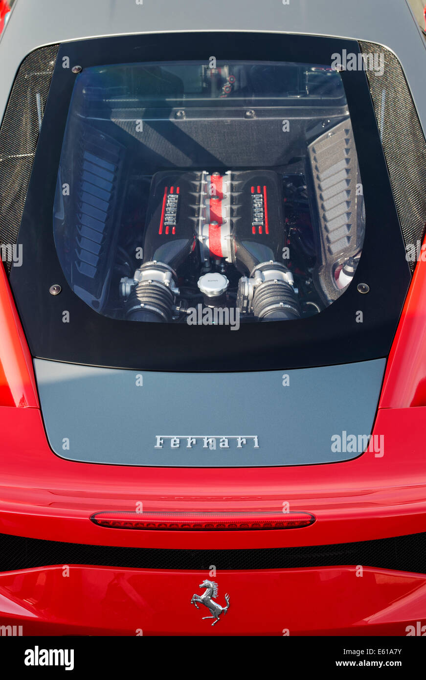 Ferrari 458 Speciale car rear end Stock Photo - Alamy