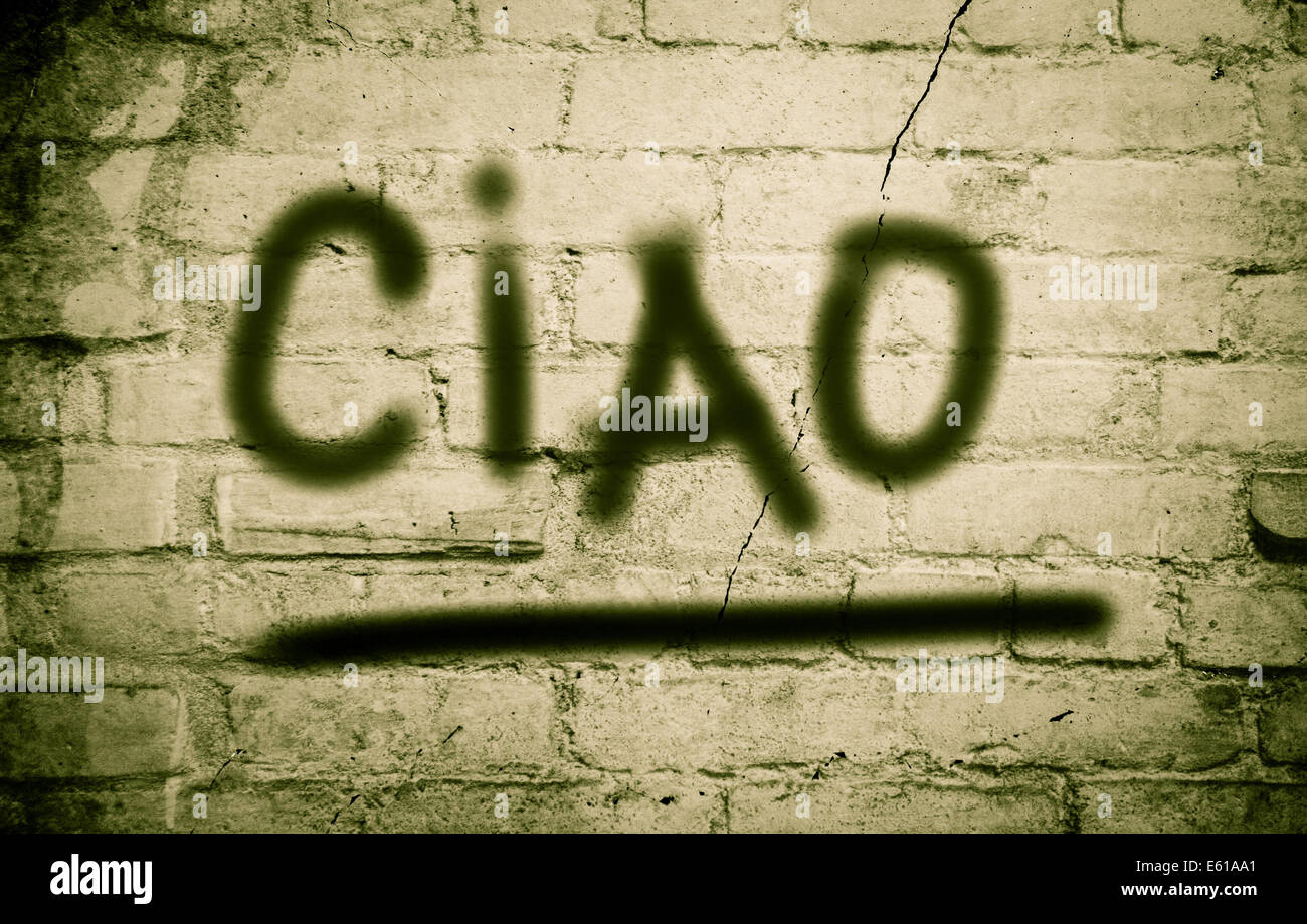 Ciao word hi-res stock photography and images - Alamy