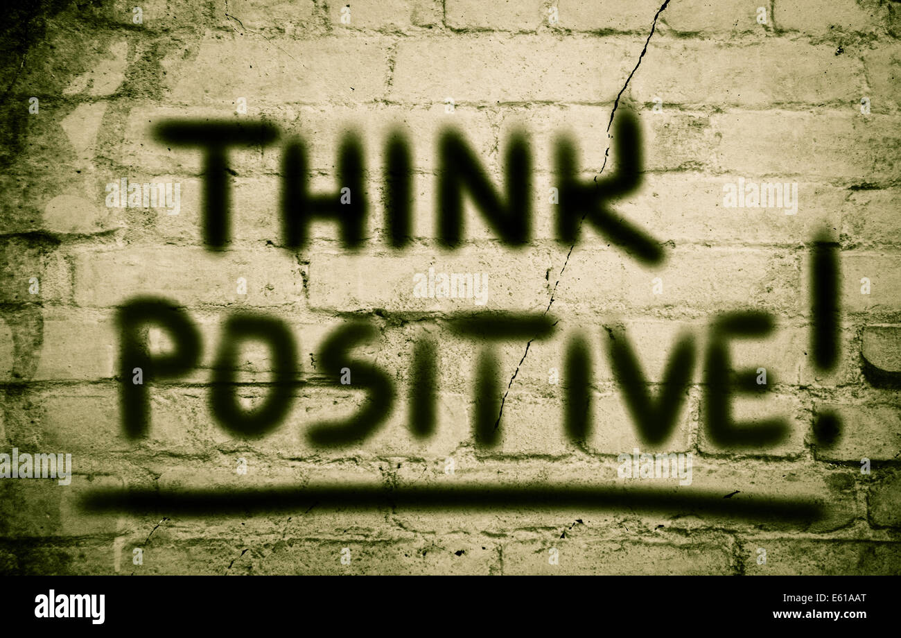 Think Positive Concept Stock Photo - Alamy