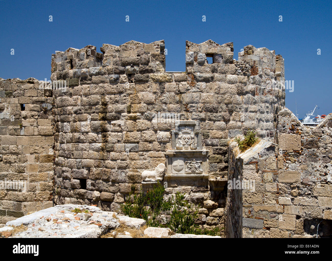 Castle of Neratzia built in the 14th Century by the Knights of Saint ...