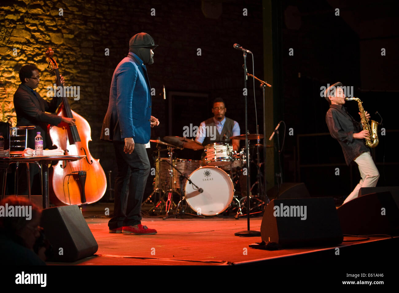 Gregory Porter American jazz singer songwriter performing on stage at ...