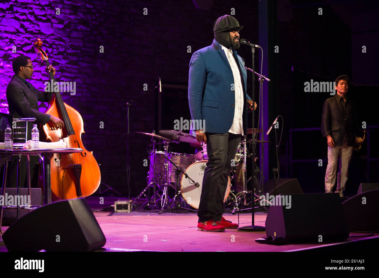Gregory Porter American jazz singer songwriter performing on stage at ...