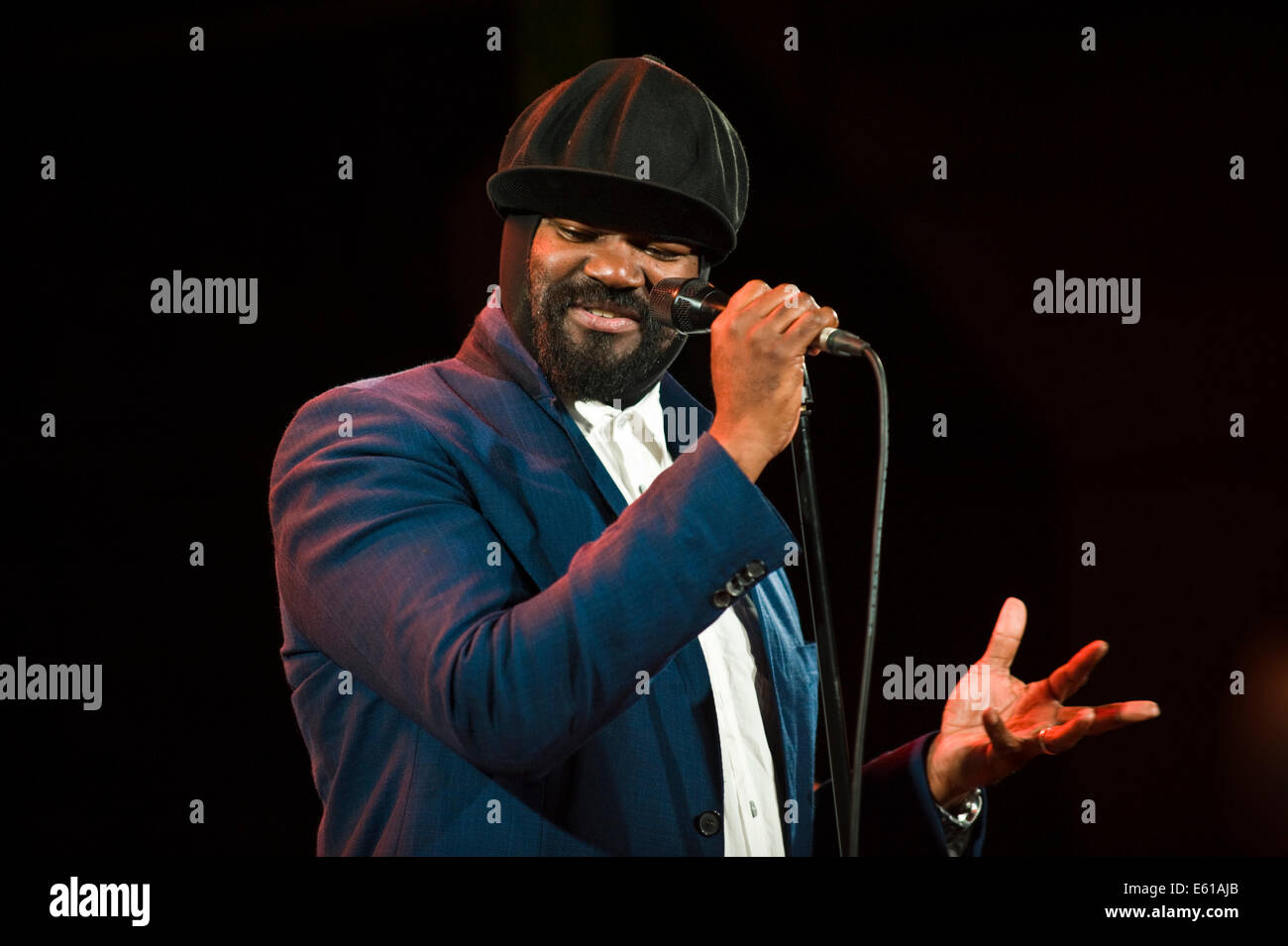 Gregory Porter American jazz singer songwriter performing on stage at ...