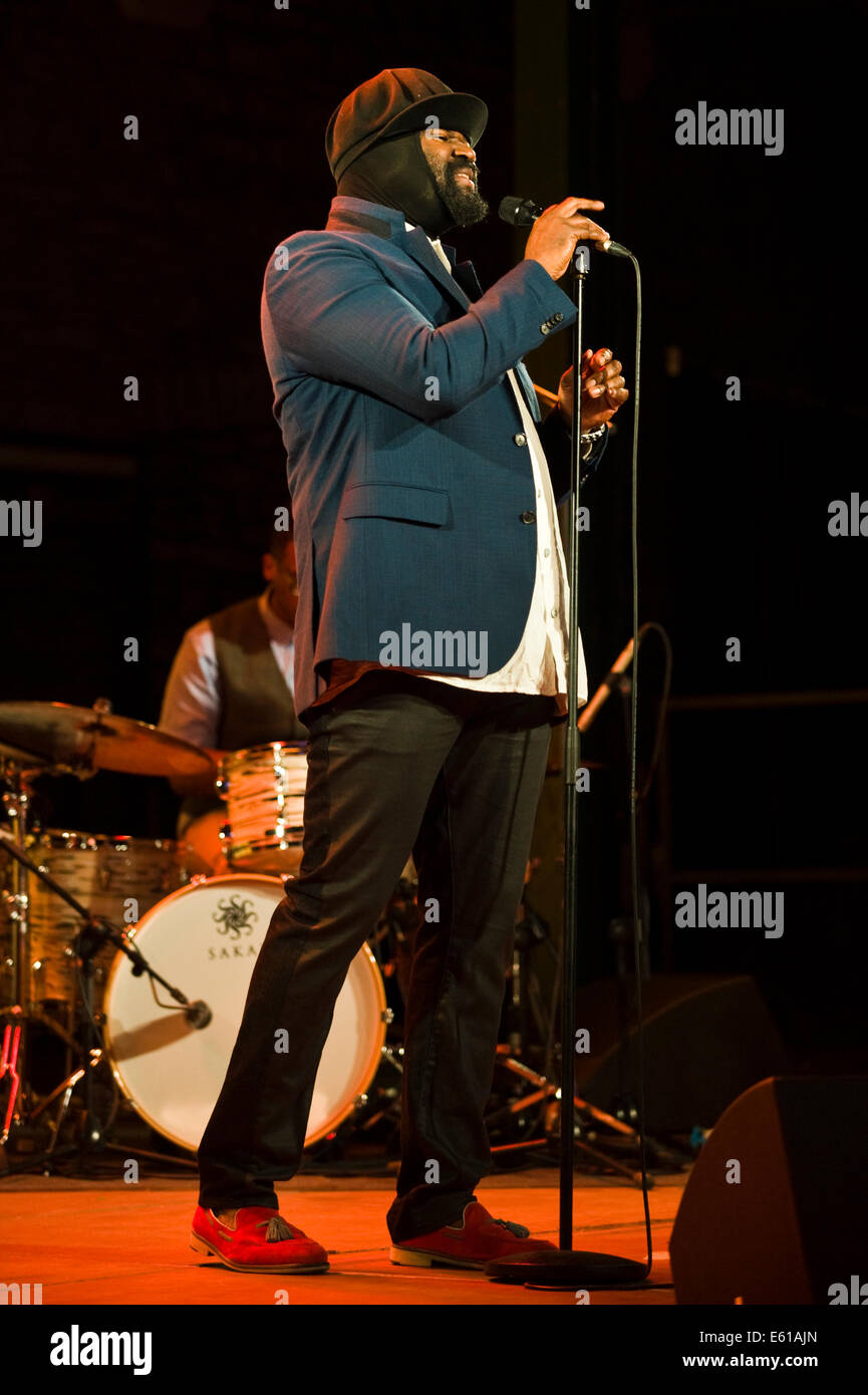 Gregory Porter American jazz singer songwriter performing on stage at ...