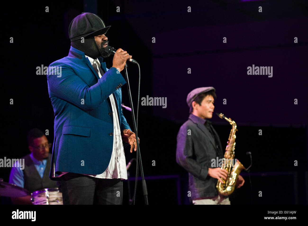 Gregory Porter American jazz singer songwriter performing on stage at ...
