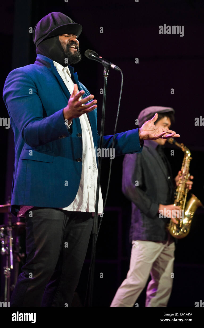 Gregory Porter American jazz singer songwriter performing on stage at ...