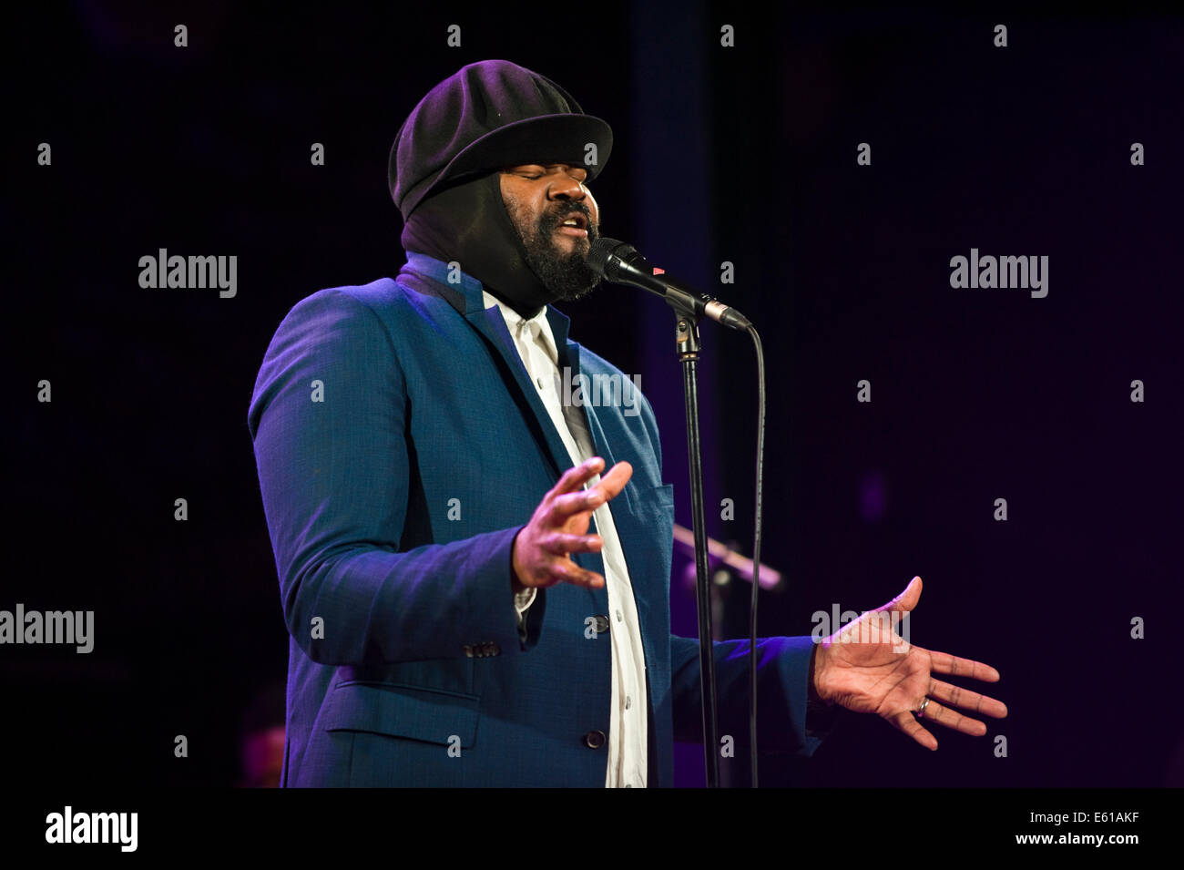 Gregory Porter American jazz singer songwriter performing on stage at ...