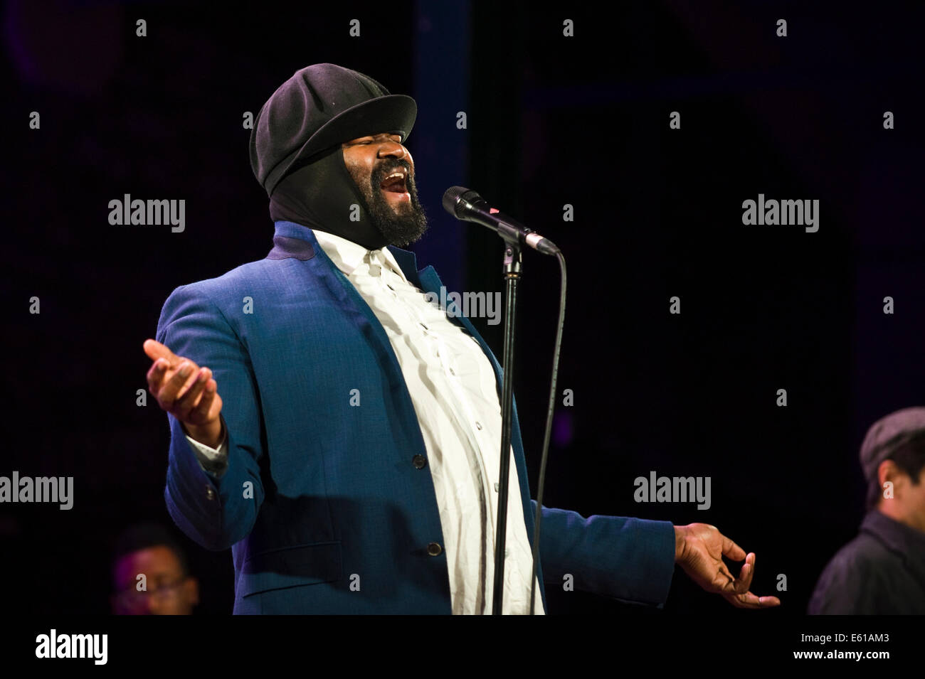 Gregory Porter American jazz singer songwriter performing on stage at ...