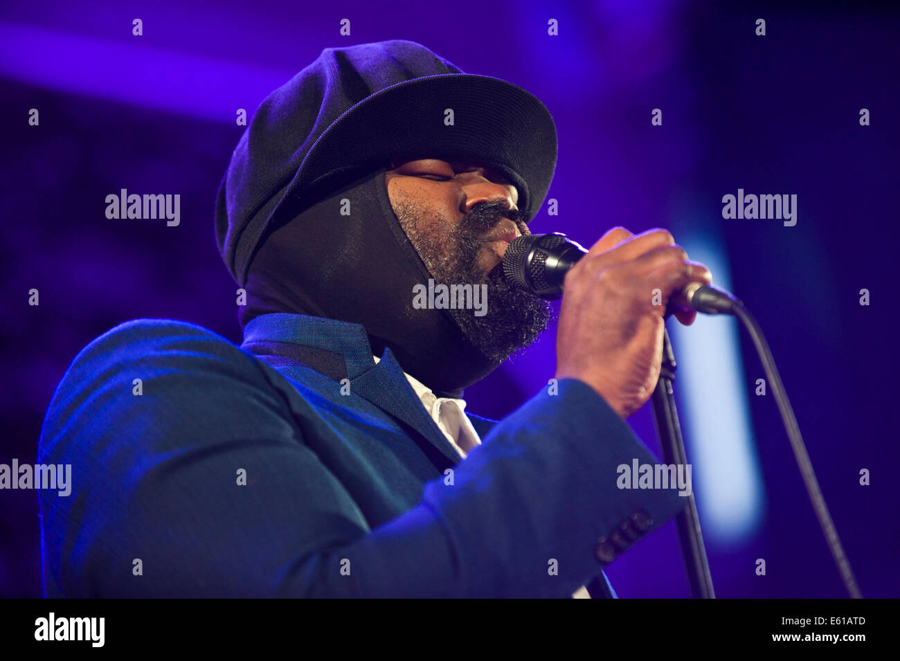 Gregory Porter American jazz singer songwriter performing on stage at ...