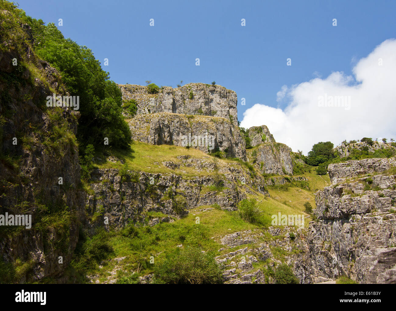 Summer's day in Cheddar Gorge Somerset England Stock Photo - Alamy