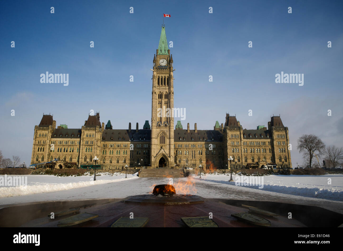 The Centre Block of Canada's House of Parliament (House of Commons) as ...