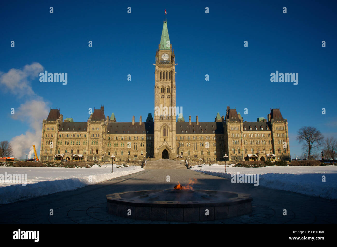 The Centre Block of Canada's House of Parliament (House of Commons) as ...
