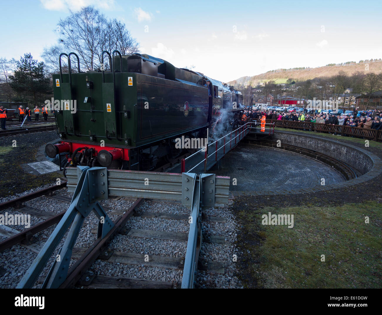 steam locomotive Braunton at Peak Rail, Matlock,derbyshire uk Stock ...