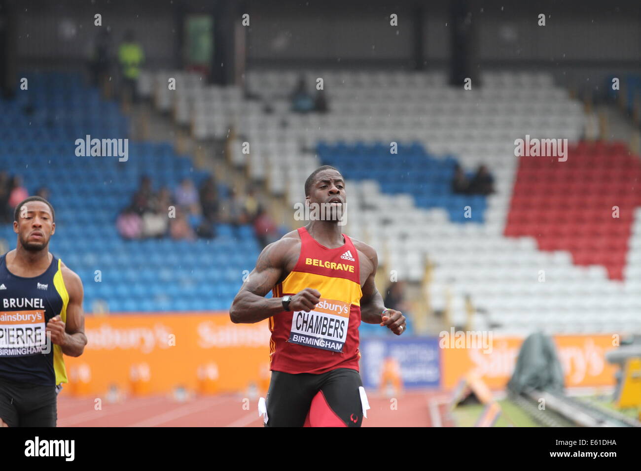 Dwain Chambers 100m Stock Photo - Alamy